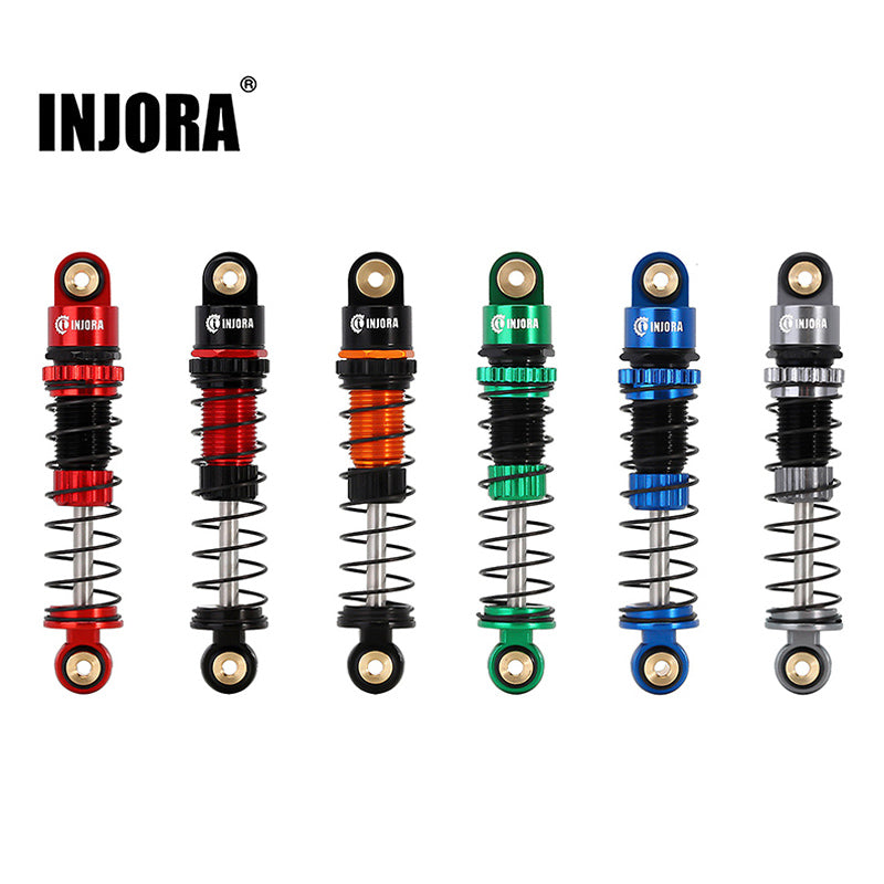 [US Warehouse] INJORA 39mm Aluminum Threaded Oil Shocks for Axial SCX2
