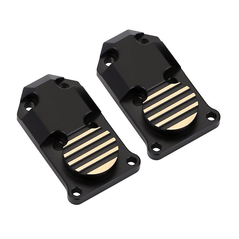 INJORA 2pcs 6g/pcs Black Brass Diff Cover for Axial SCX24 AX24