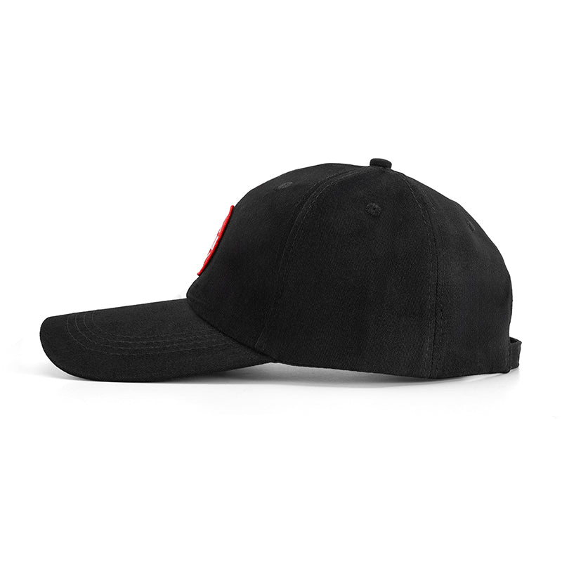INJORA Logo Adjustable Cotton Hat, Black and Red