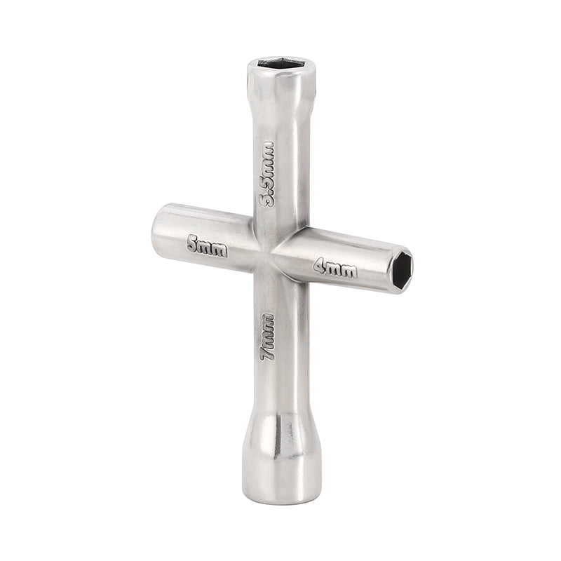 INJORA 4.0 5.0 5.5 7.0mm Cross Wrench Hex Socket for 1/10 1/18 1/24 RC