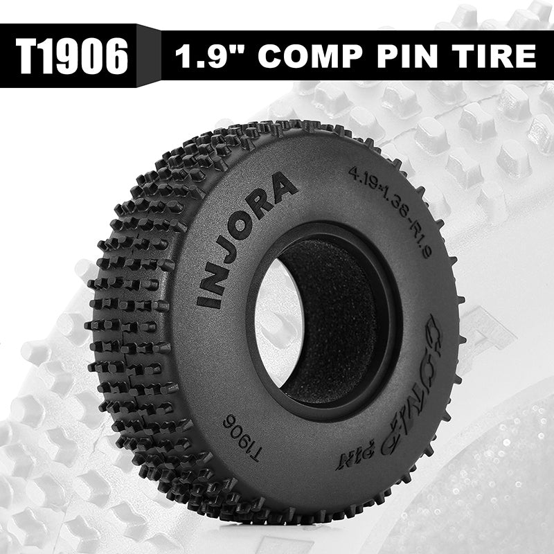 INJORA S4 1.9" 4.19" OD Comp Pin Tires (4) (106*35mm)