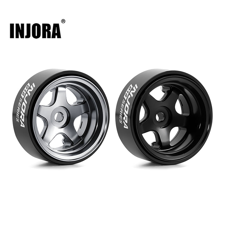 INJORA 0.7" 5-Spoke Aluminum Wheels for 1/30 SCX30 (W7002)