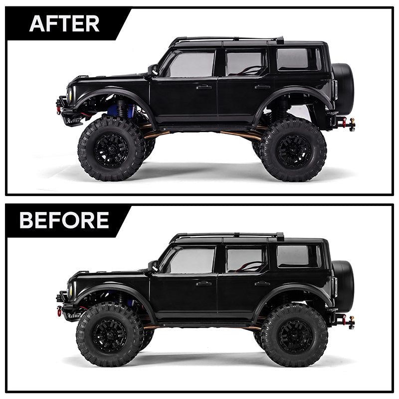 INJORA Aluminum Shock Mount Height Lift Kit for 1/18 TRX4M Defender Br