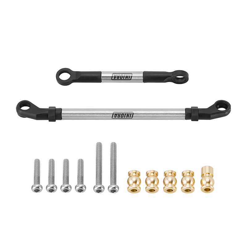 INJORA Stainless Steel High Clearance Chassis Links Steering Links Set
