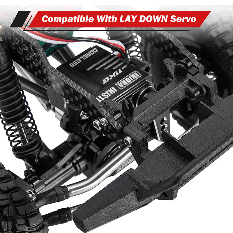 INJORA Universal LCG Carbon Fiber Chassis Frame Kit for 1/18 TRX4M & L