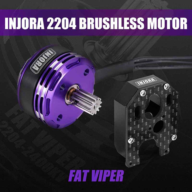 INJORA MBL32 G2 Waterproof Brushless ESC & 2204 Fat Viper Motor for 1/