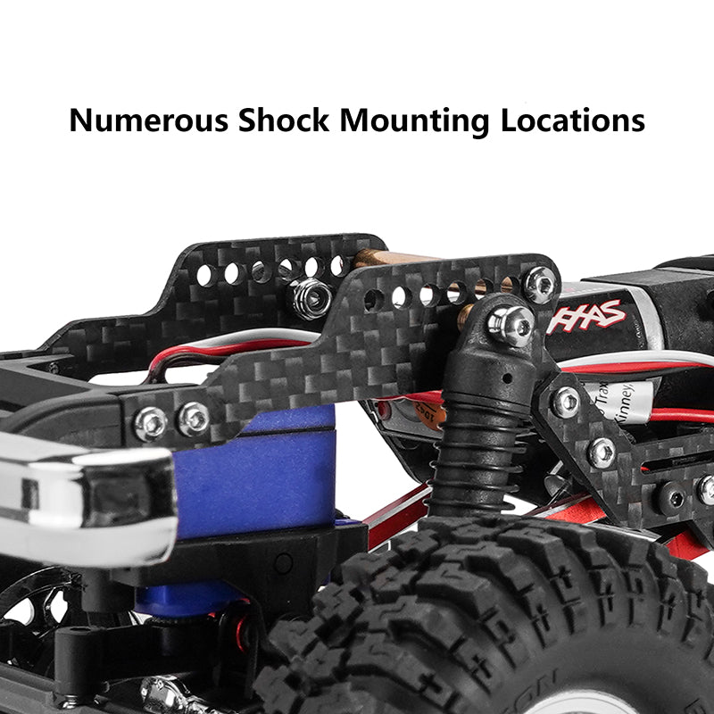 INJORA LCG Carbon Fiber Chassis Kit for 1/18 TRX4M High Trail K10 F150