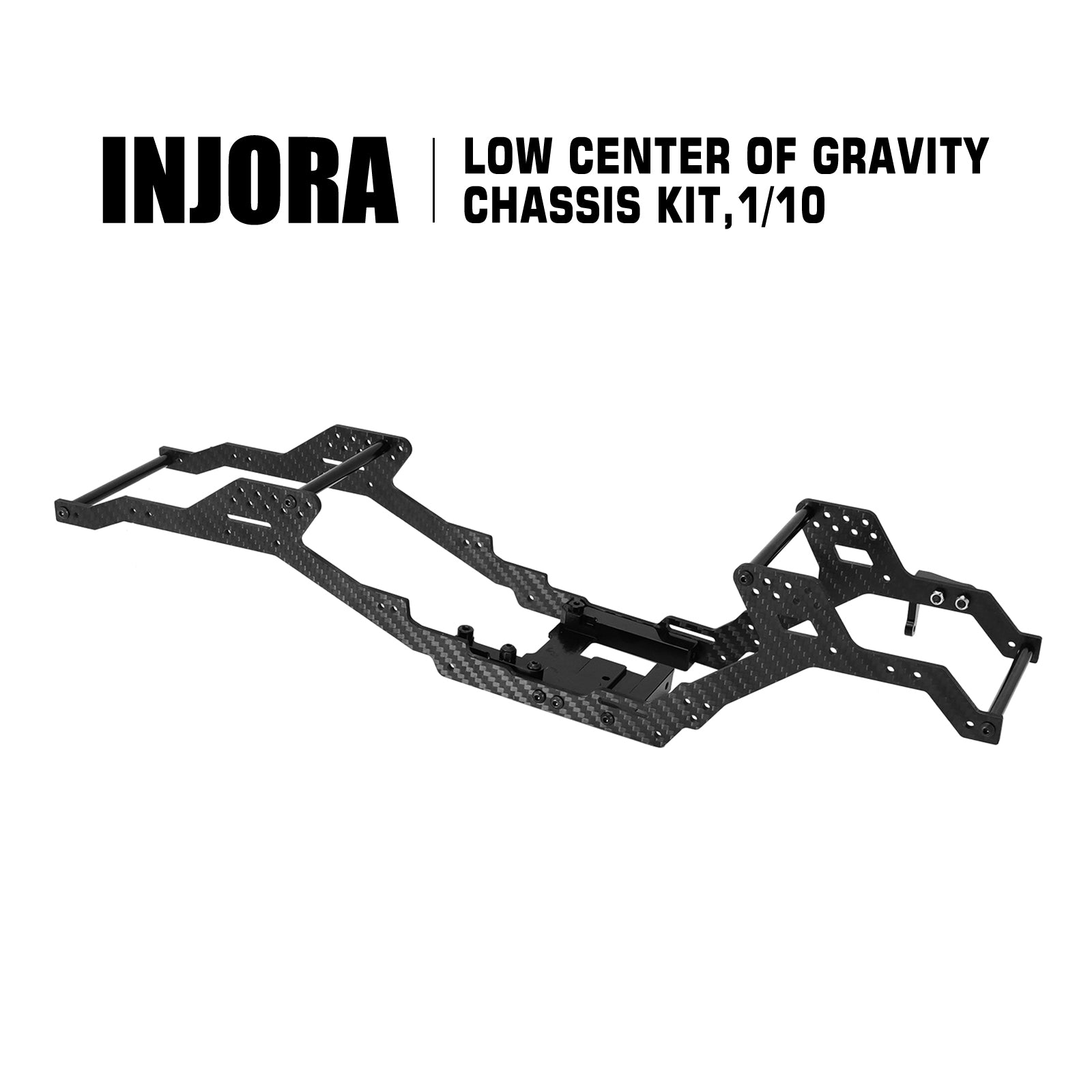 INJORA 313/324mm Wheelbase LCG Carbon Fiber Chassis Kit Frame Girder f