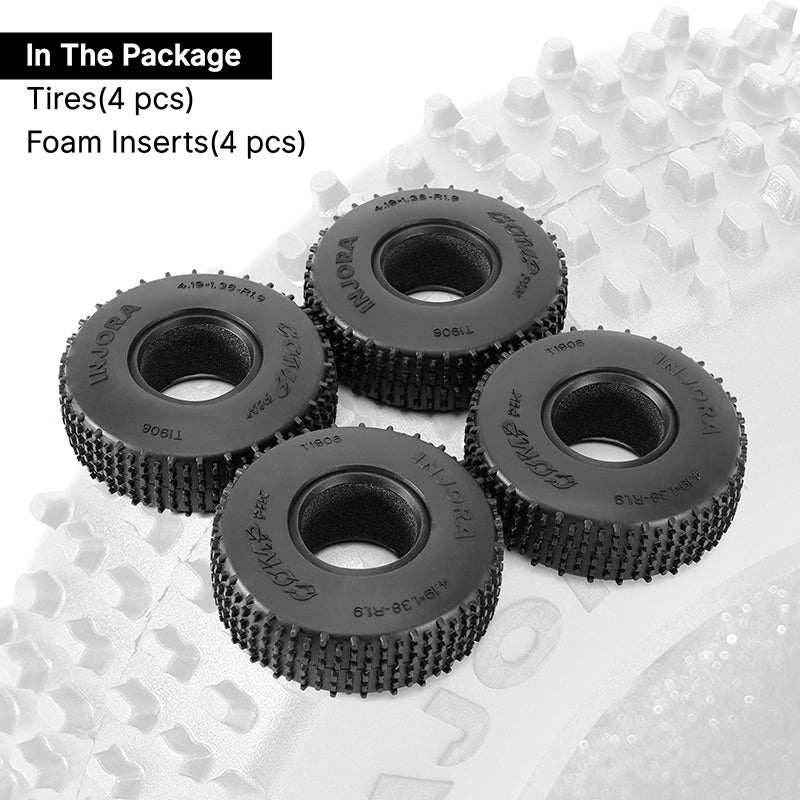 INJORA S4 1.9" 4.19" OD Comp Pin Tires (4) (106*35mm)