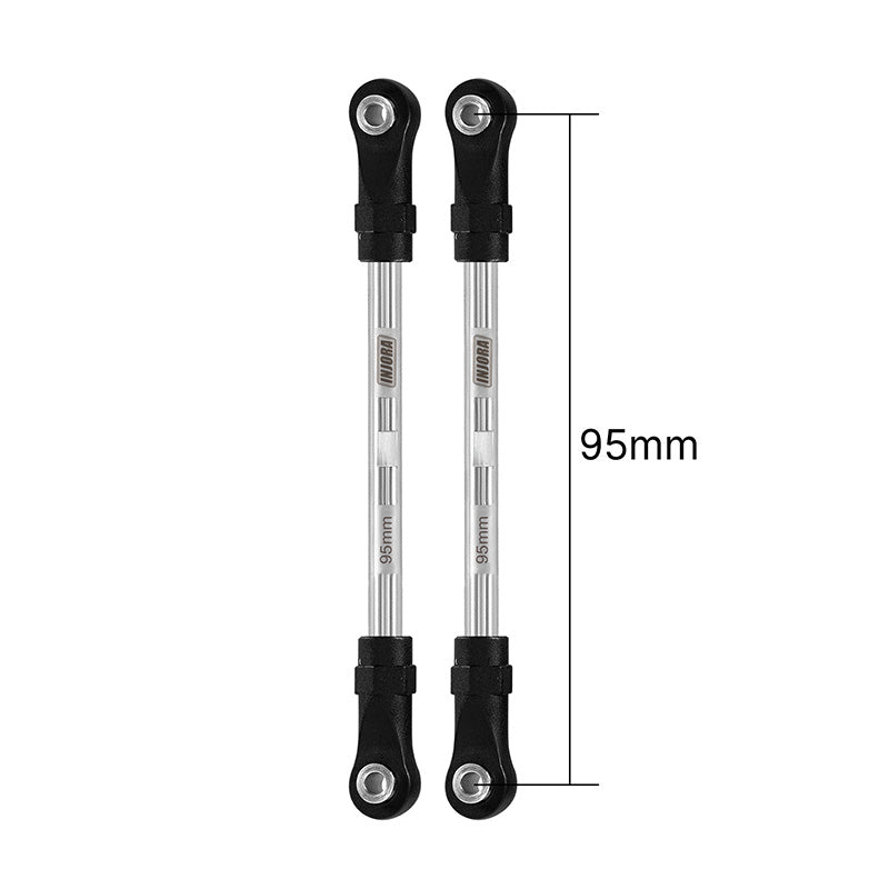 INJORA Stainless Steel Links with Rod Ends for 1/10 RC Crawler INJORA Stainless Steel Links with Rod Ends for 1/10 RC Crawler