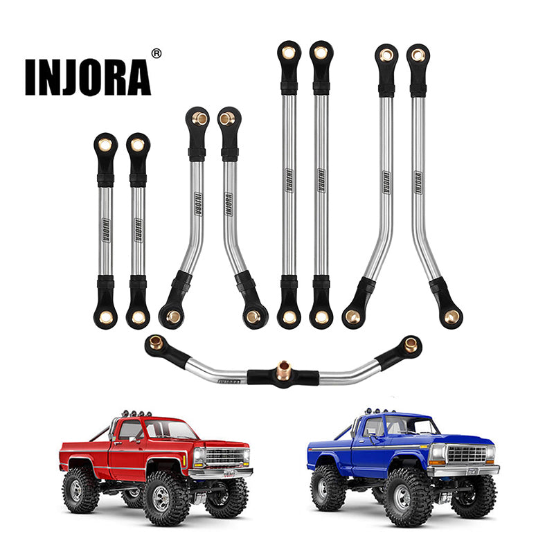 INJORA Stainless Steel High Clearance Links Set for 1/18 INJORA Stainless Steel High Clearance Links Set for 1/18