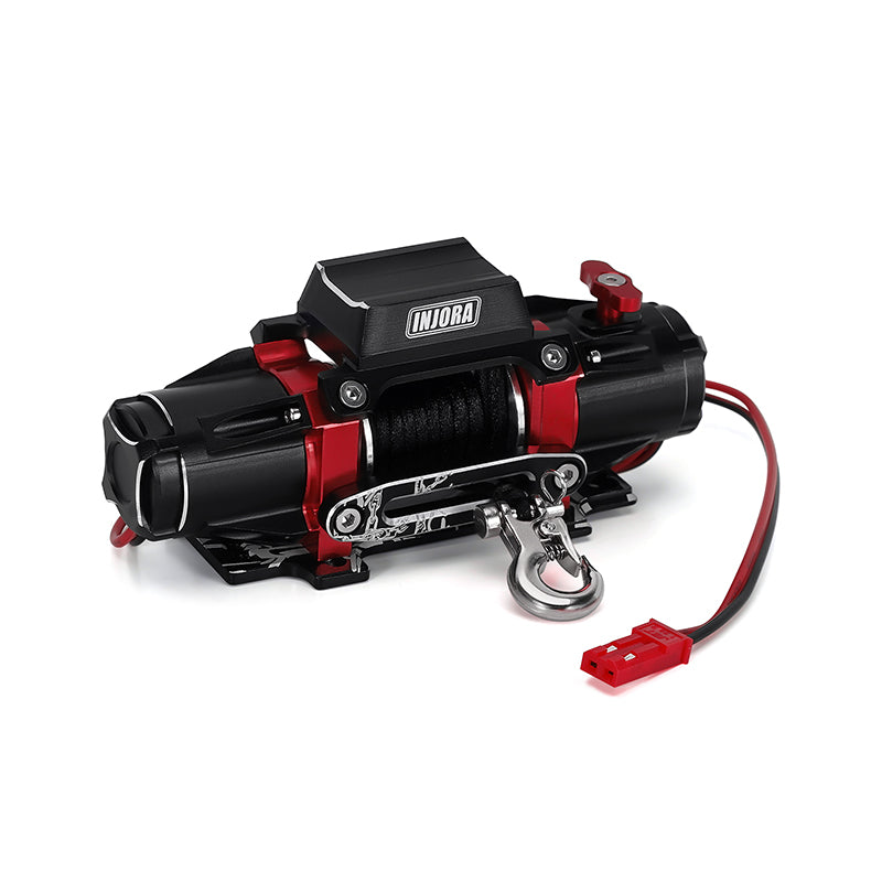 INJORA Dual Motor Winch with CH3 Control Line & Switch for 1/10 RC Cra