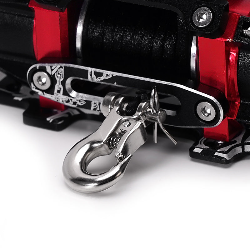 INJORA Dual Motor Winch with CH3 Control Line & Switch for 1/10 RC Cra