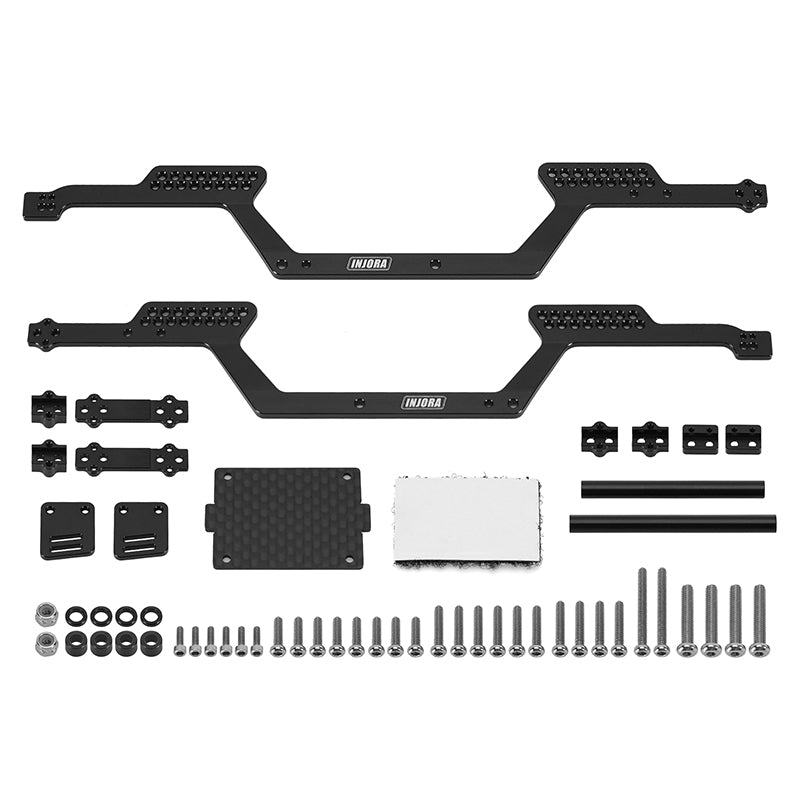 INJORA Universal LCG Chassis Frame Kit for 1/18 TRX4M (Aluminum)