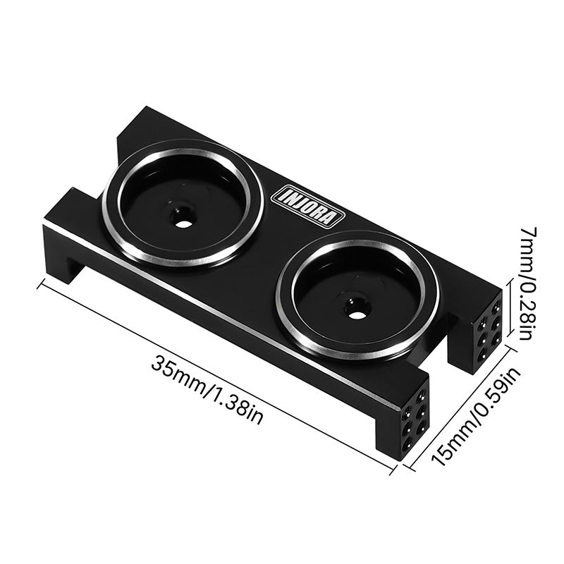 INJORA Magnetic Body Mount Invisible Body Post for 1/24 SCX24 LCG Chas