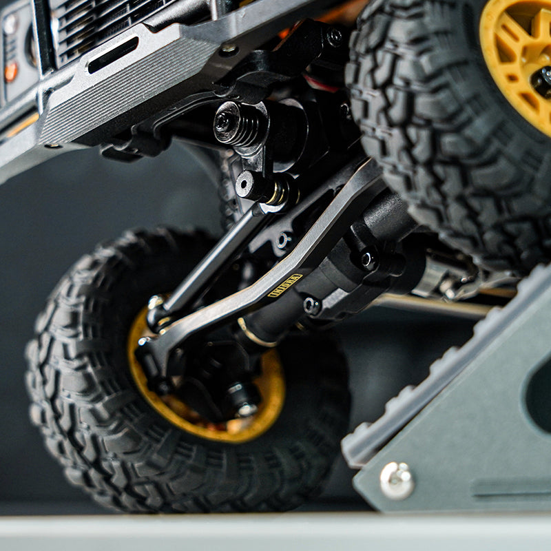 INJORA Black Brass Steering Links for 1/24 FMS FCX24M