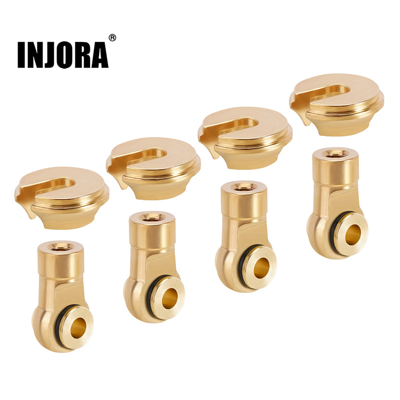 INJORA 4PCS Lower Spring Retainer Shock Rod Ends for INJORA TRX4M Shoc