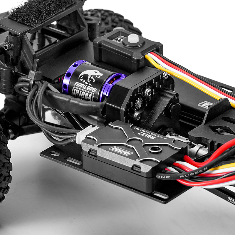 INJORA 2PCS Metal Side Plates ESC Receiver Tray for 1/24 Axial SCX24