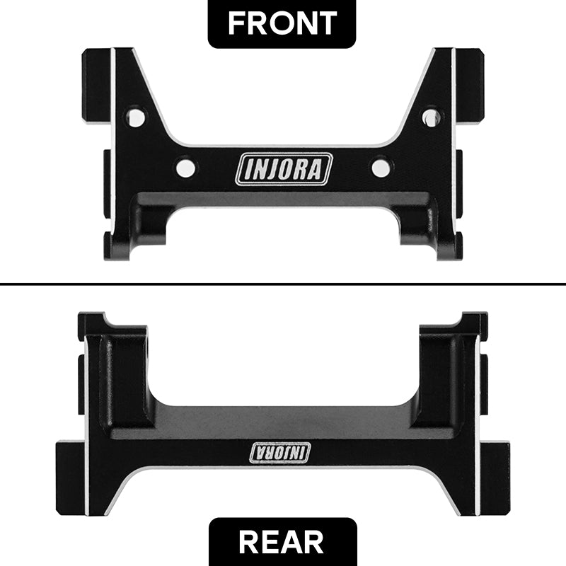INJORA CNC Aluminum Front Rear Bumper Mount for 1/18 TRX4M Defender Br