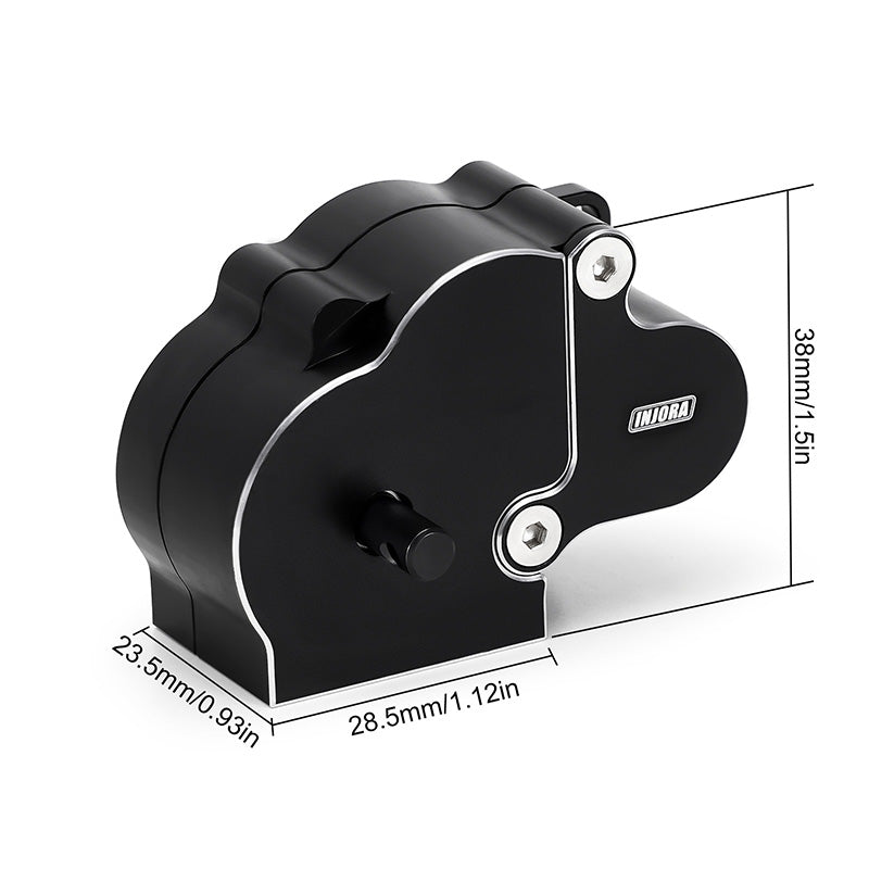 INJORA CNC Aluminum Complete Transmission Gearbox for 1/10 SCX10 SCX10
