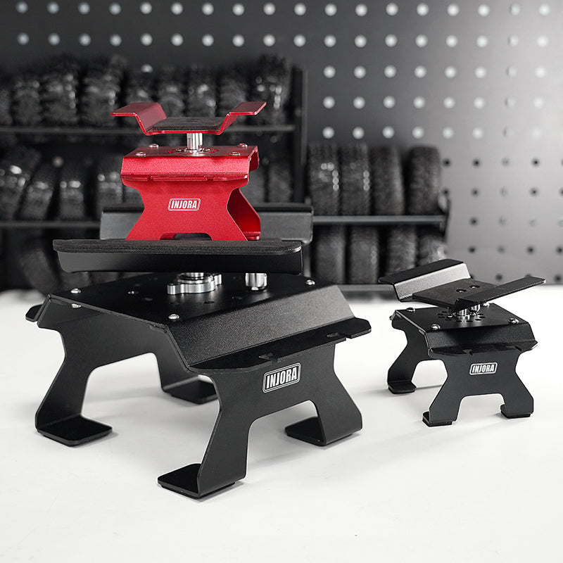 INJORA Aluminum RC Car Stand with Shock Holder for 1/10 RC Cars