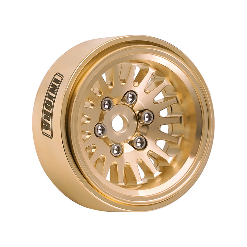 INJORA 1.0 Plus Brass Wheel Set for Micro Crawlers