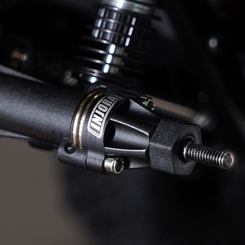 INJORA Black Brass Rear Axle Caps for 1/18 HPI Venture18