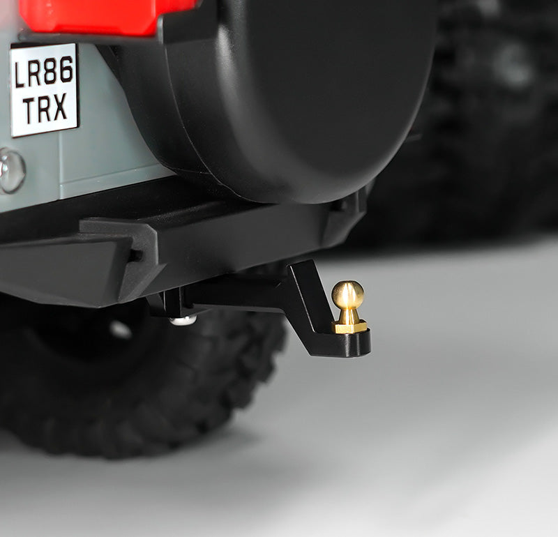 INJORA Adjustable Aluminum Trailer Tow Hitch With Brass Ball for 1/18