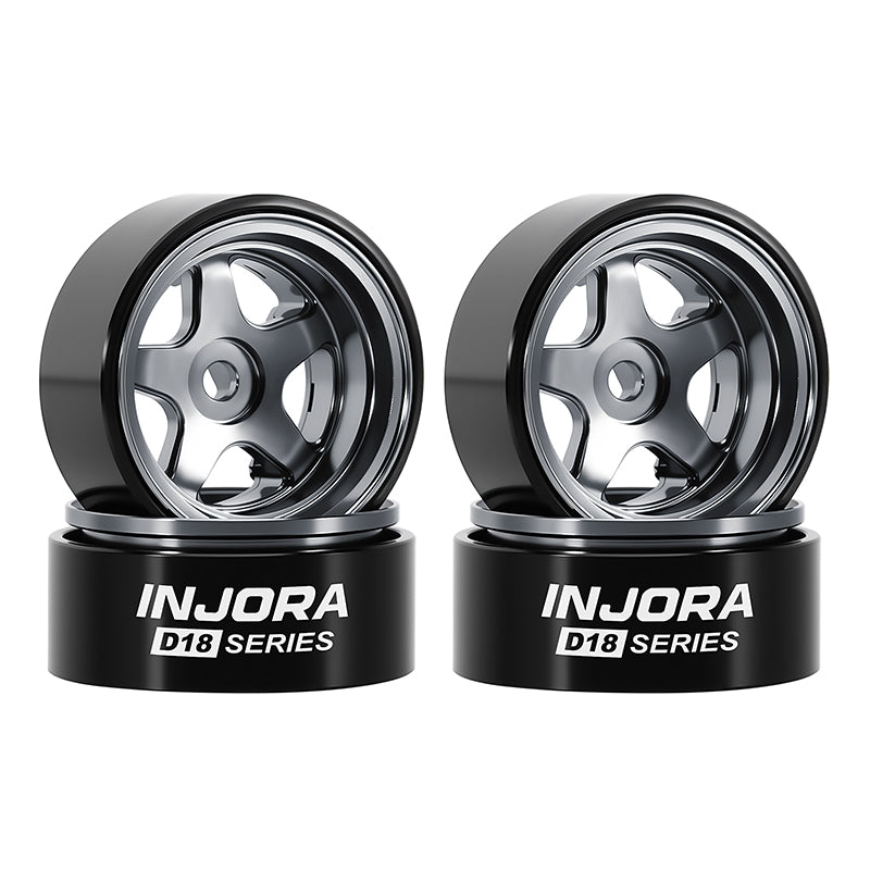 INJORA 0.7" 5-Spoke Aluminum Wheels for 1/30 SCX30 (W7002)