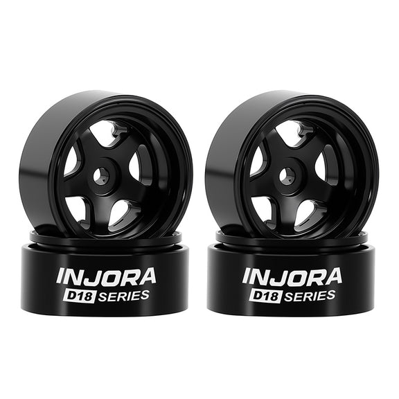 INJORA 0.7" 5-Spoke Aluminum Wheels for 1/30 SCX30 (W7002)