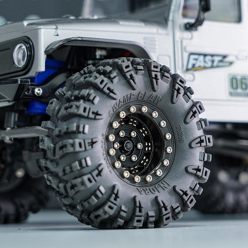 [US Warehouse] INJORA 1.3" 81g/pcs Super Heavy Brass Beadlock Wheels f