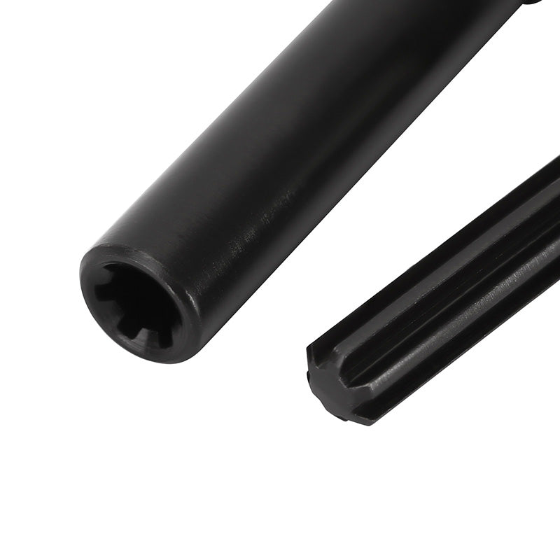 INJORA Black Hardened Steel Drive Shafts with D-shaped Holes for 1/18