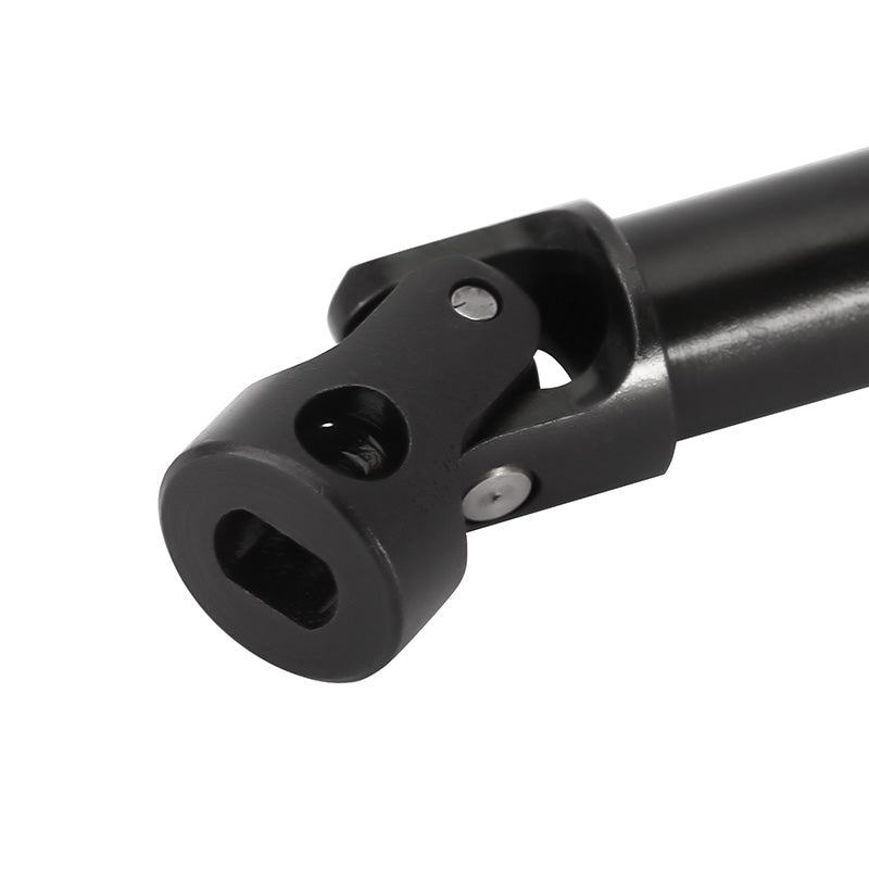 INJORA Black Hardened Steel Drive Shafts with D-shaped Holes for 1/18