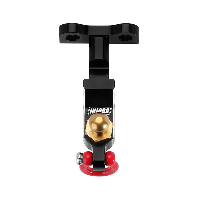 INJORA Aluminum Trailer Tow Hitch with Brass Ball for 1/18 TRX4M