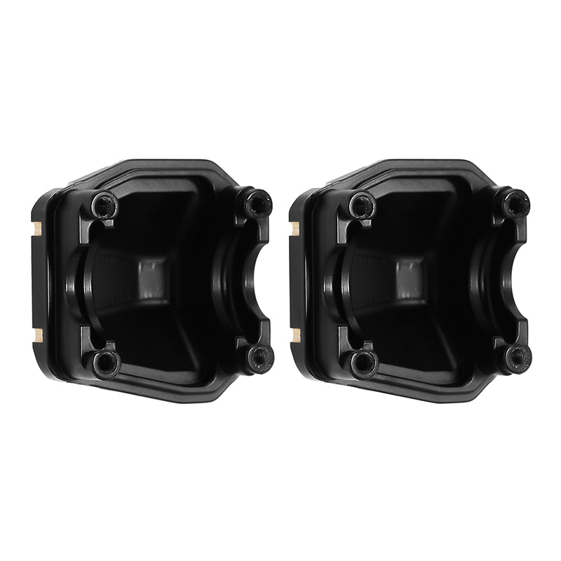 INJORA 2pcs 38g Black Brass Diff Covers for 1/10 SCX10 PRO & SCX10 III