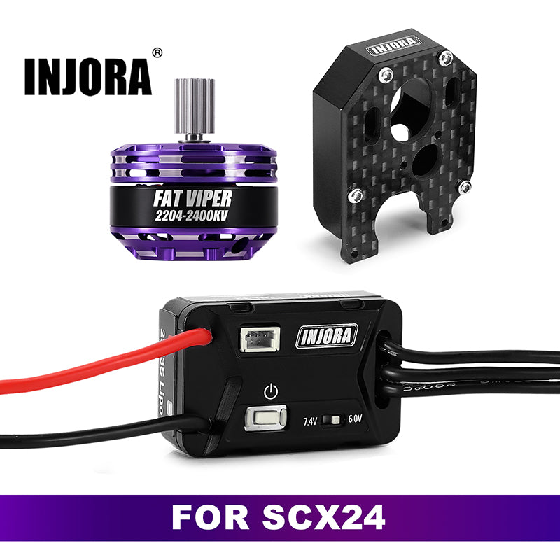 INJORA MBL32 G2 Waterproof Brushless ESC & 2204 Fat Viper Motor for 1/
