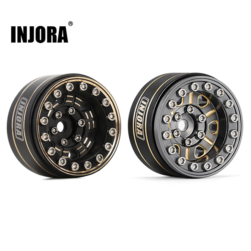 INJORA 1.0" 47g/pcs Brass -3.15mm Offset Wheels for Micro Crawlers (W1