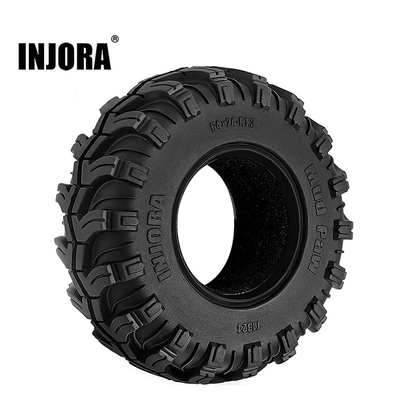 [Clearance Sale] INJORA 1.3" 64*24mm Mud Paw M/T Tires (T1324)