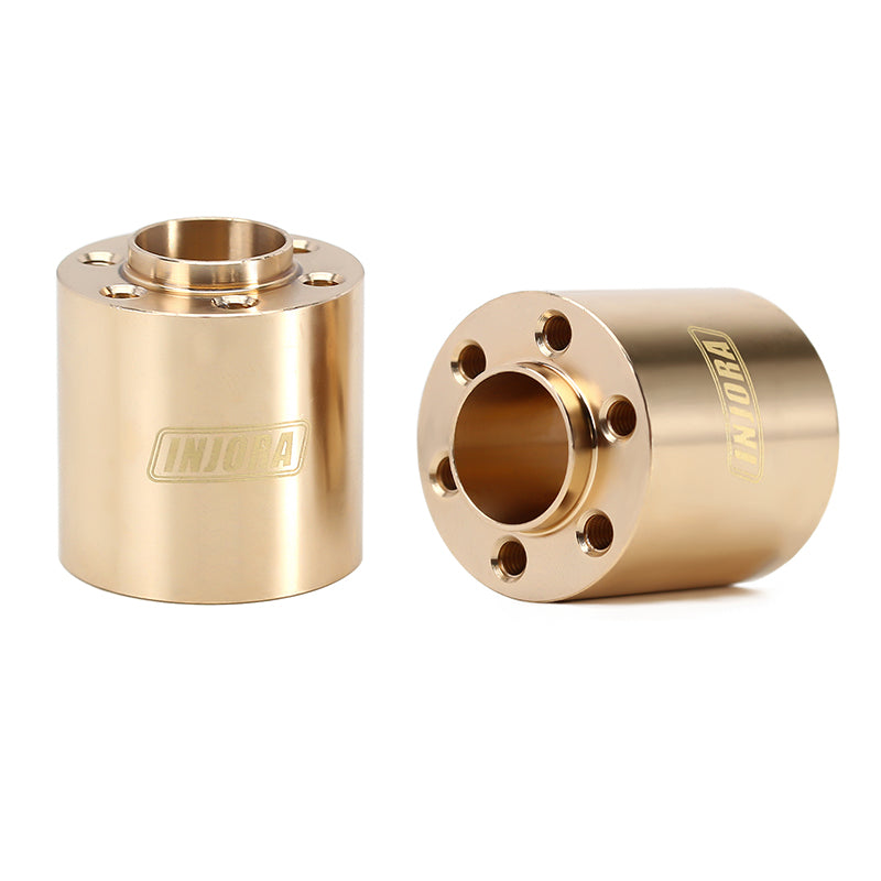 INJORA 12mm Heavy Brass Wheel Hex Hub Extenders Adapters for 1.9 2.2 B