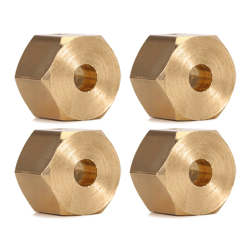 INJORA 12mm Brass Wheel Hex Hub Extenders for 1/10 RC Crawlers