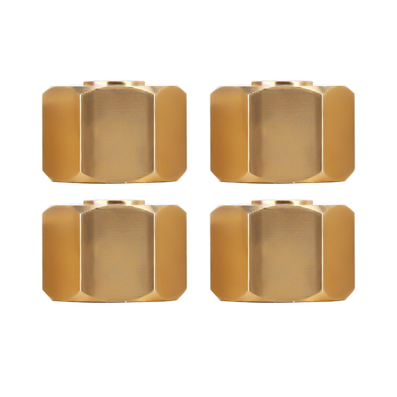INJORA 12mm Brass Wheel Hex Hub Extenders for 1/10 RC Crawlers