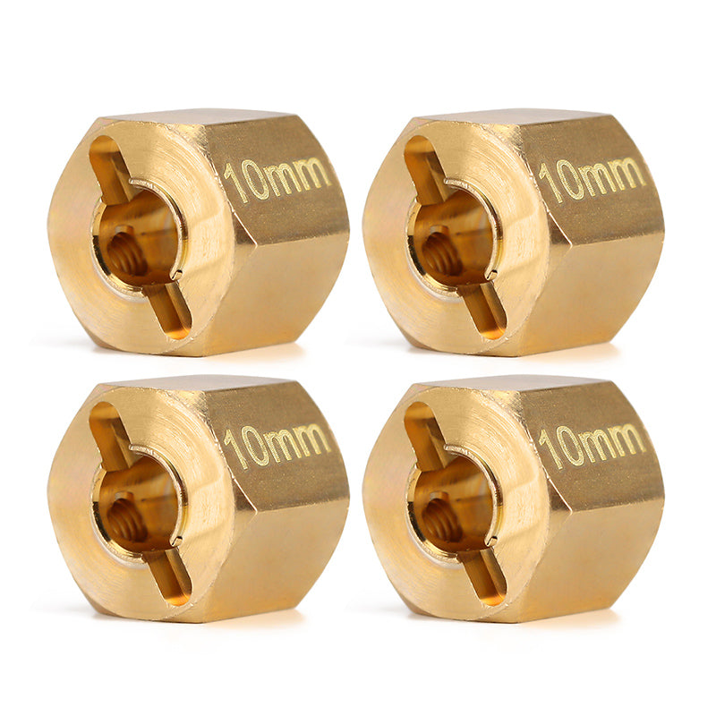 INJORA 12mm Brass Wheel Hex Hub Extenders for 1/10 RC Crawlers