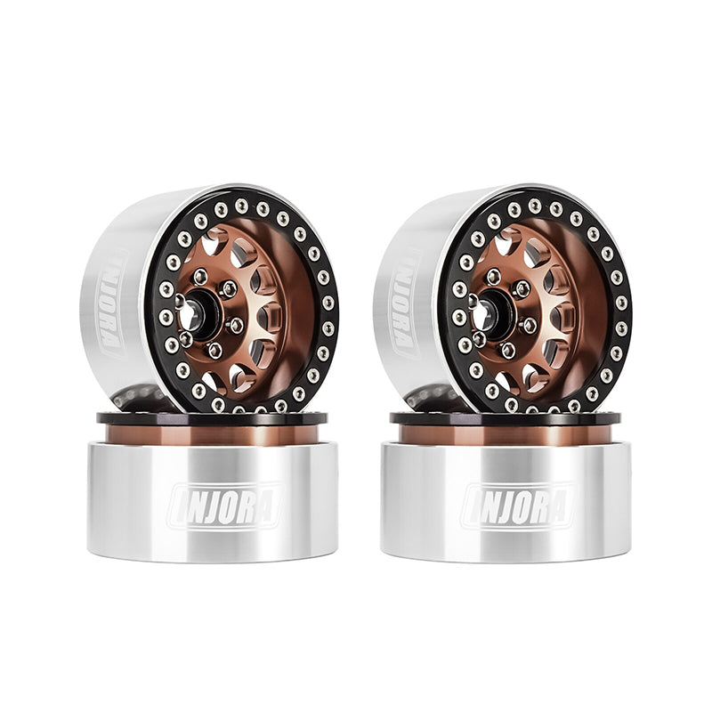INJORA 1.9" Deep Dish -10.4mm Offset Wheels for 1/10 RC Crawlers (W1949)