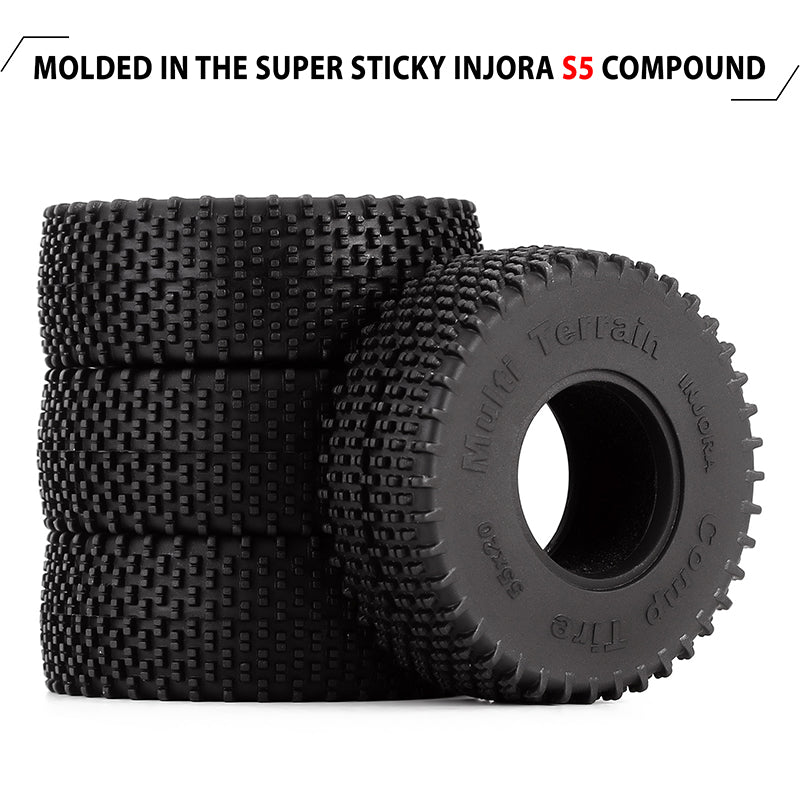 INJORA 1.0" Comp Pin Tires (4) (55*20mm)