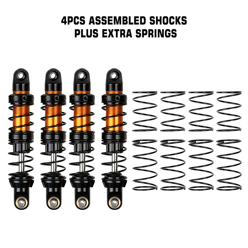 INJORA Aluminum 70-120mm Dual Stage Spring Shock Absorber Damper for 1