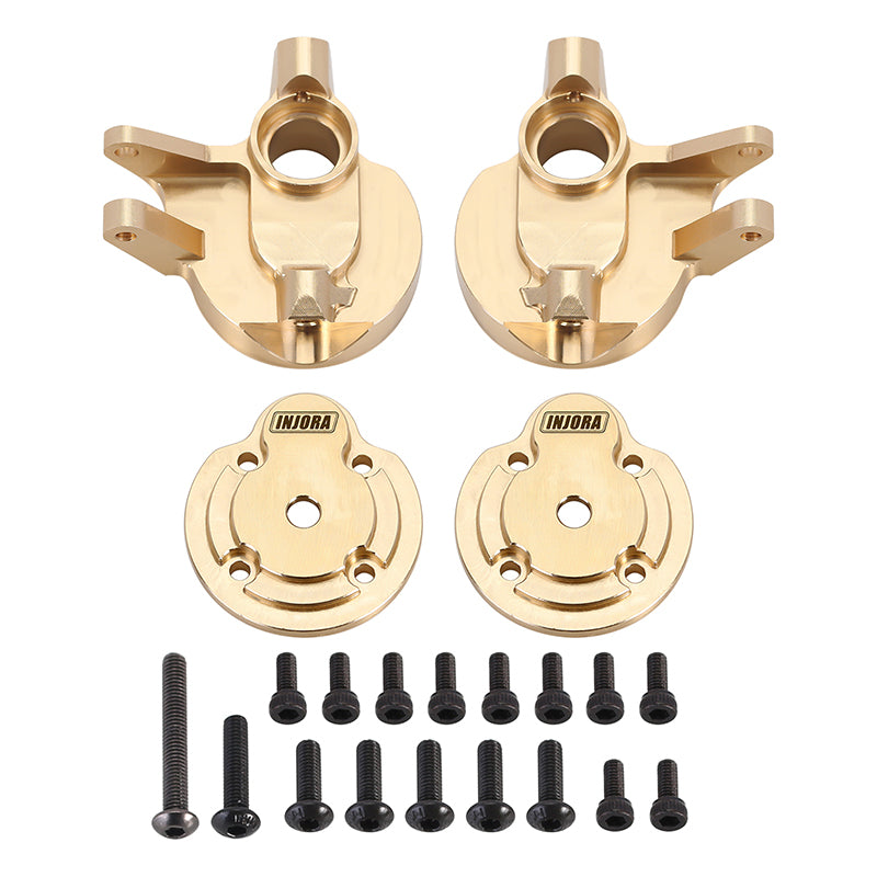 INJORA 66g/set Brass Portal Cover Steering Knuckle Set for 1/18 UTB18