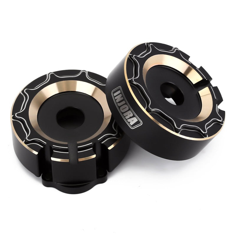 INJORA 104g/pcs Black Brass Counterweight Outer Portal Drive Housing