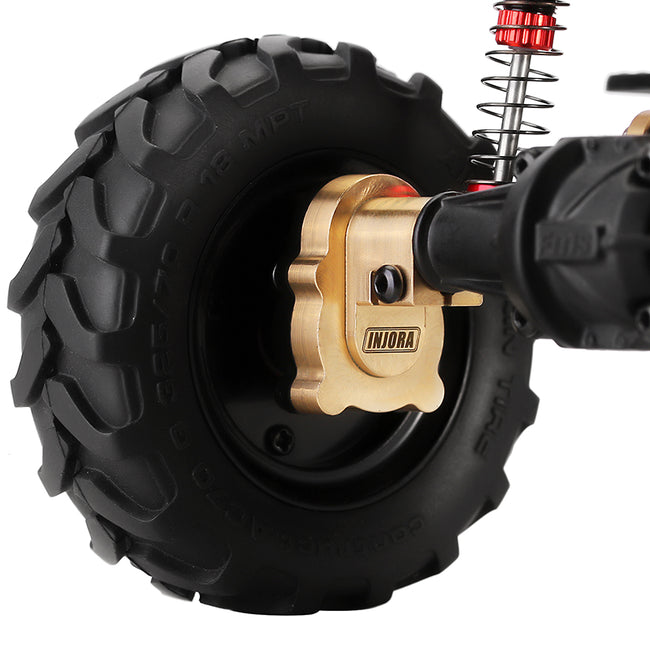 INJORA Brass Rear Portal Inner Housings for For 1/24 FMS FCX24 (FCX24-