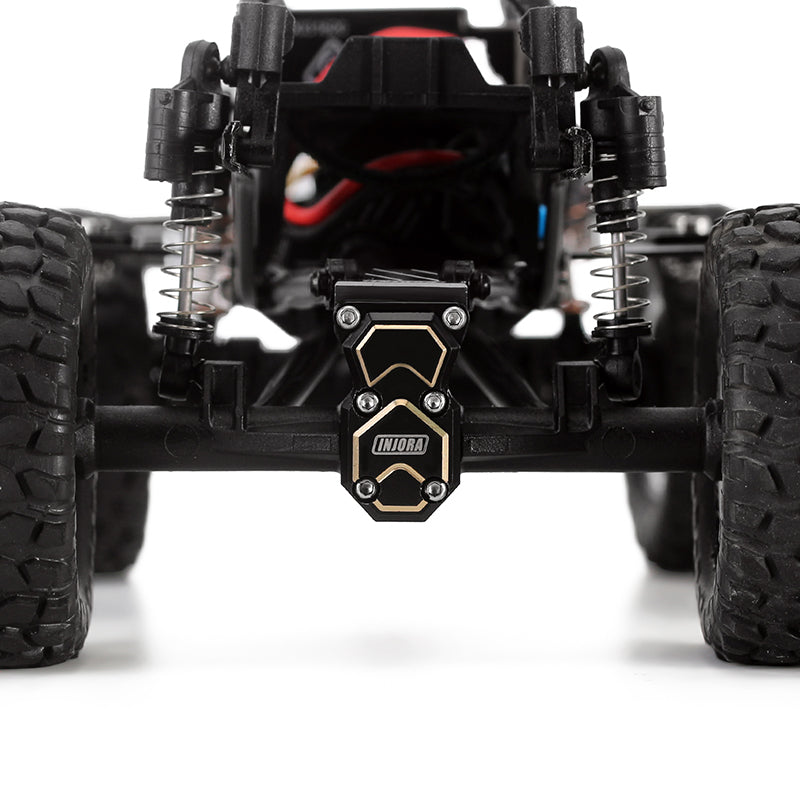 INJORA 2pcs 10g/pcs Black Brass Diff Covers for Axial SCX24 AX24