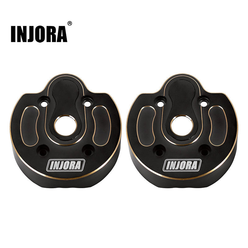 INJORA Black Coating Portal Steering Knuckle Caps for SCX10 III Capra